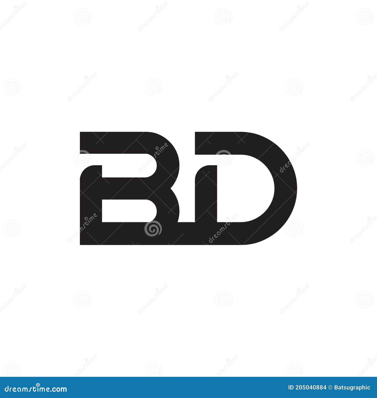 Bd Initial Letter Vector Logo Icon Stock Vector - Illustration of ...