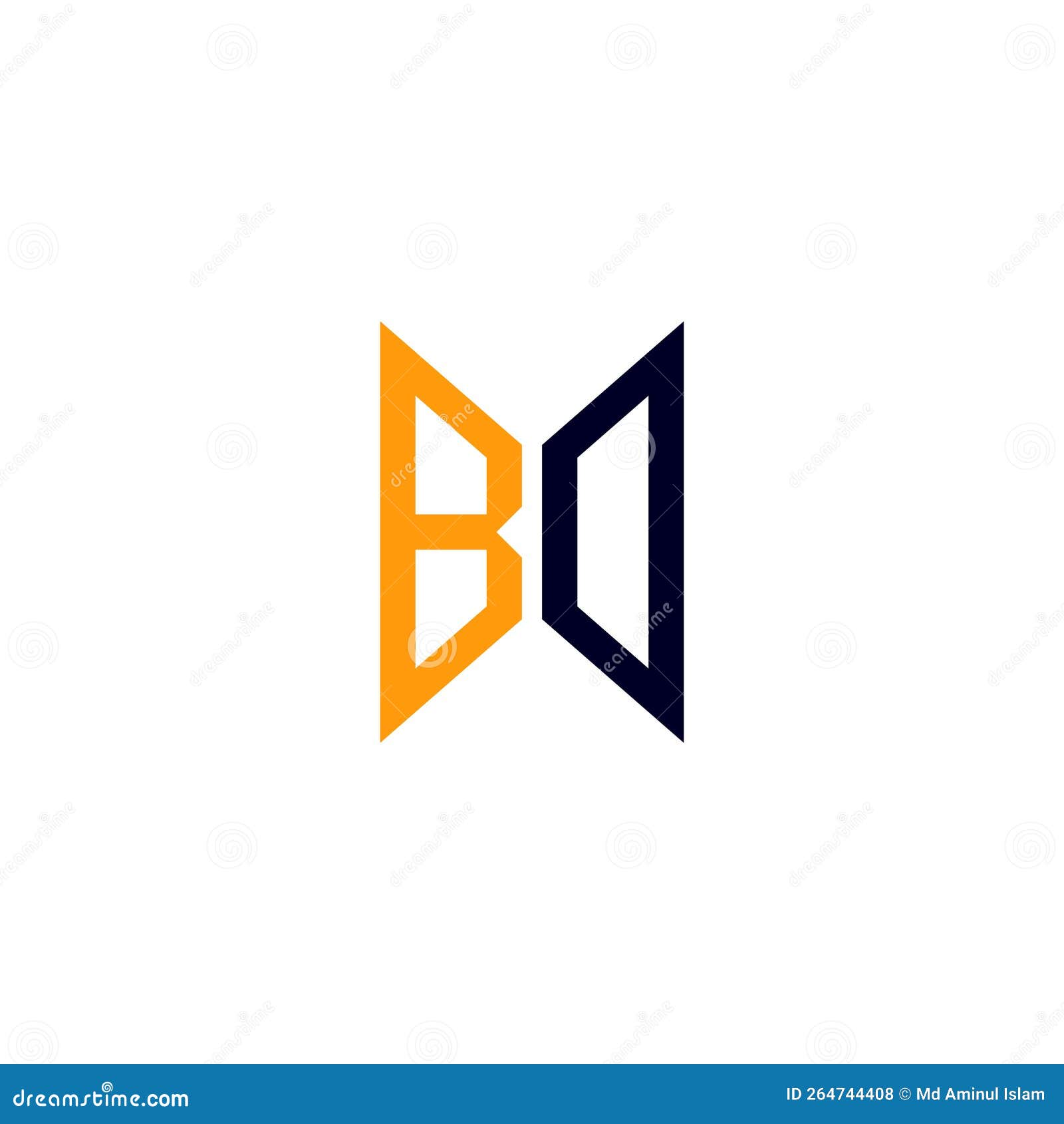 BD Letter Logo Creative Design with Vector Graphic, Stock Vector ...