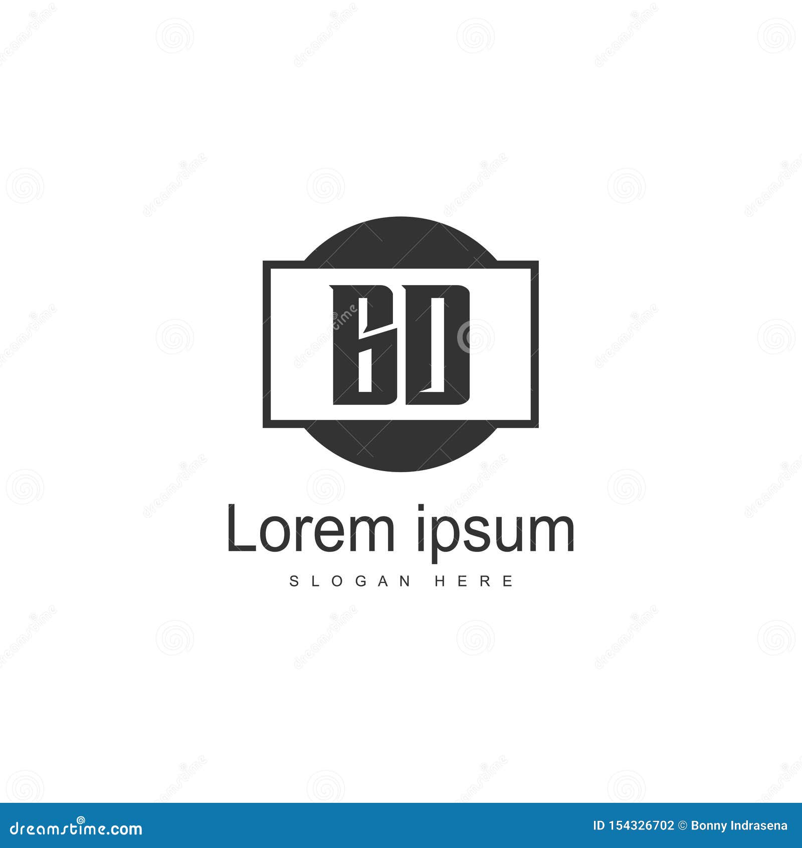 BD Letter Logo Design. Creative Modern BD Letters Icon Illustration ...