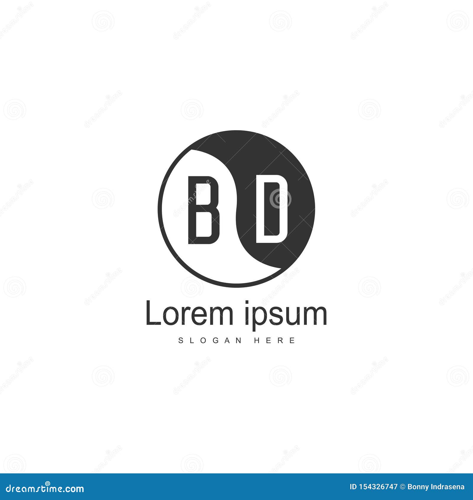 BD Letter Logo Design. Creative Modern BD Letters Icon Illustration ...