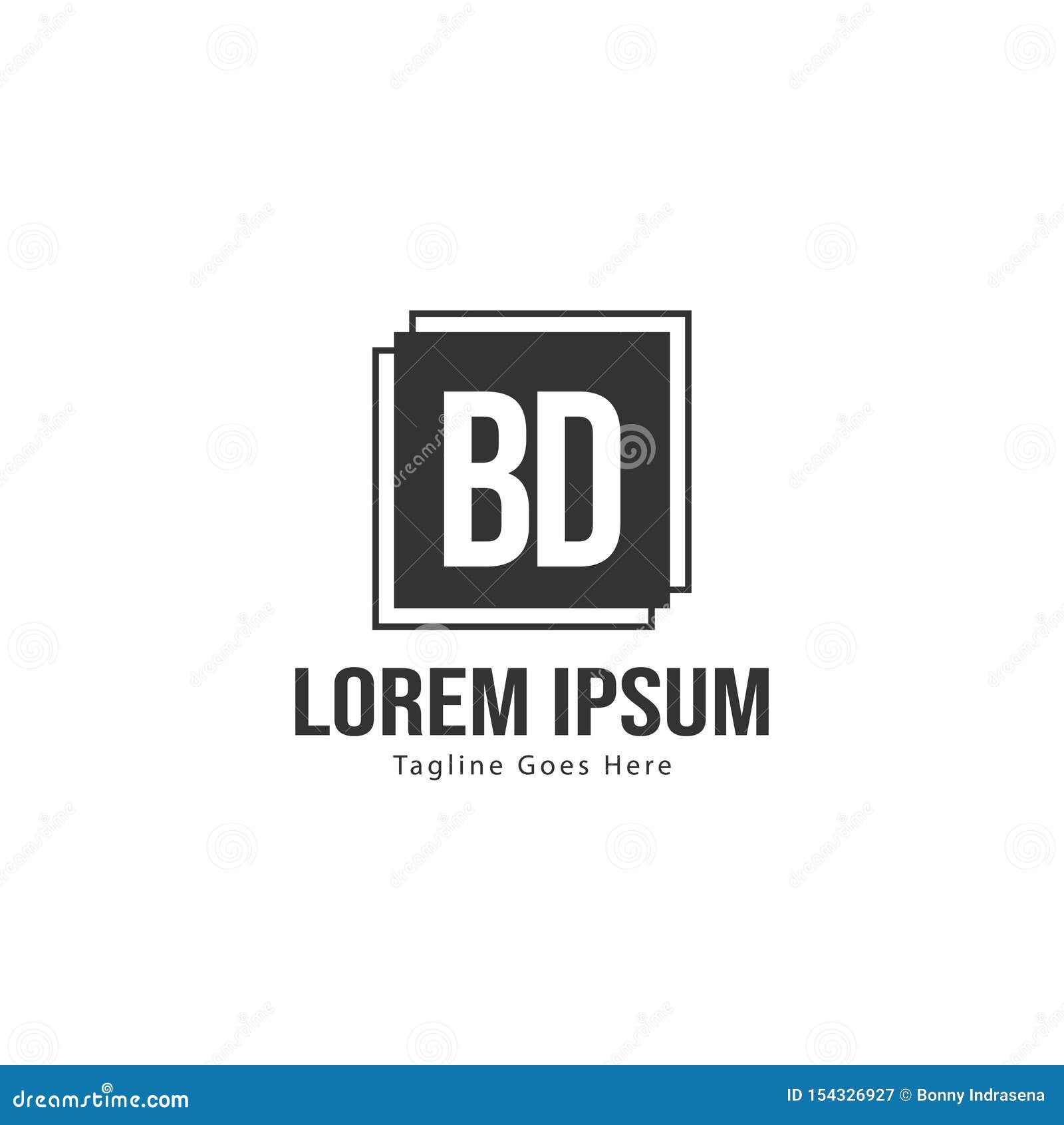 BD Letter Logo Design. Creative Modern BD Letters Icon Illustration ...