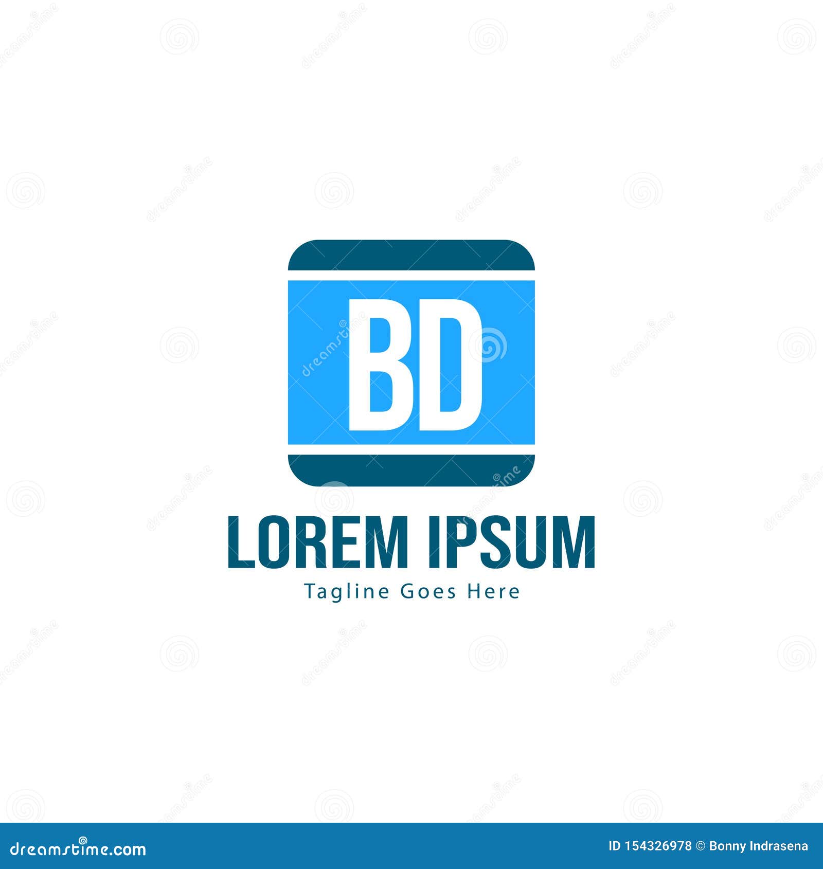 BD Letter Logo Design. Creative Modern BD Letters Icon Illustration ...