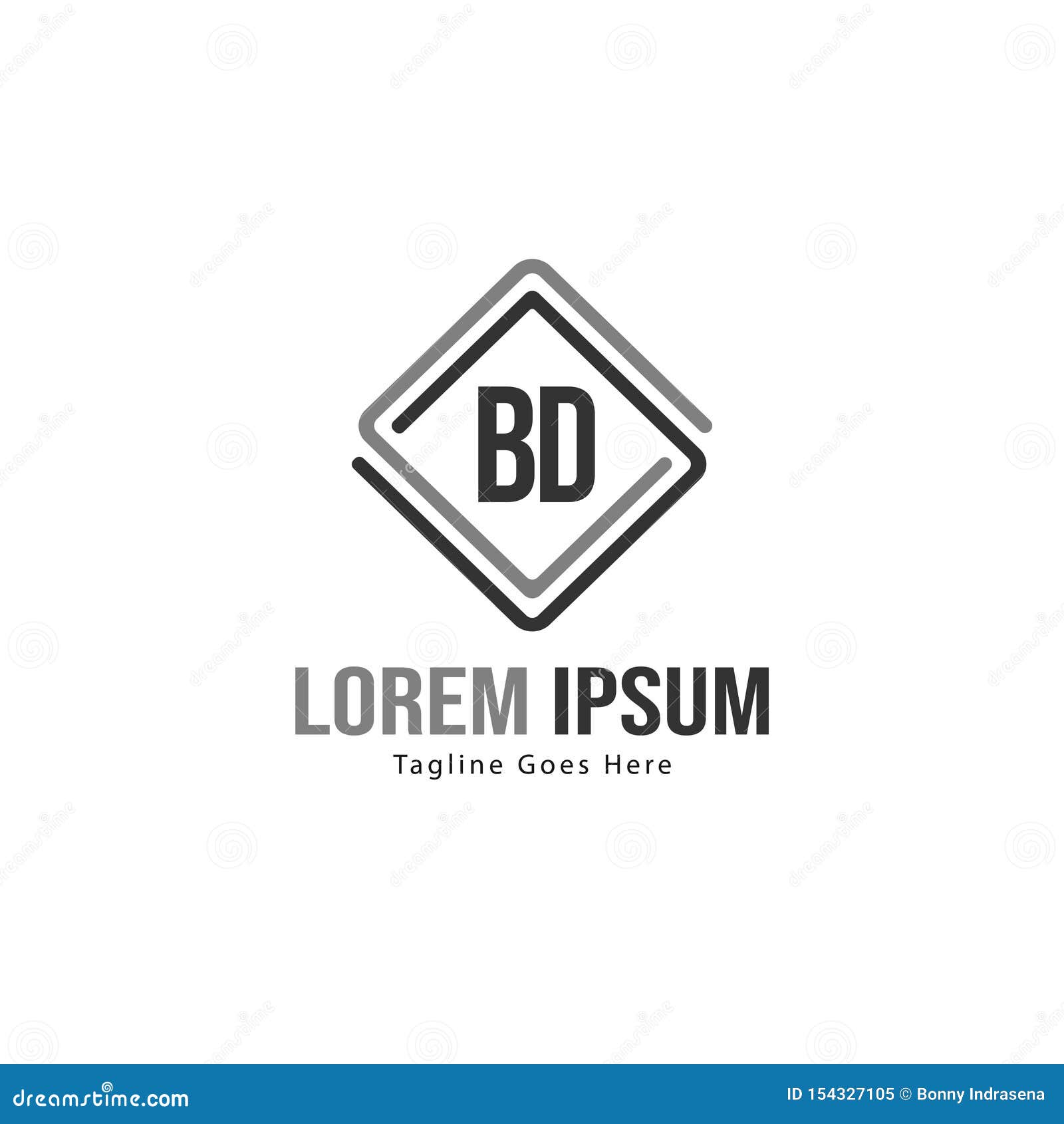 BD Letter Logo Design. Creative Modern BD Letters Icon Illustration ...