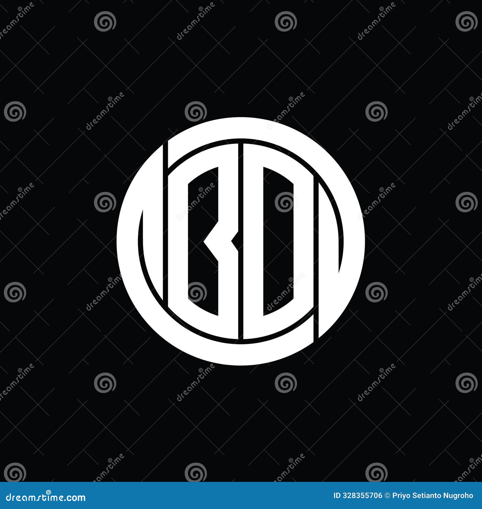 BD Logo Monogram Shield Inside Circle Shape Vector Images Design ...