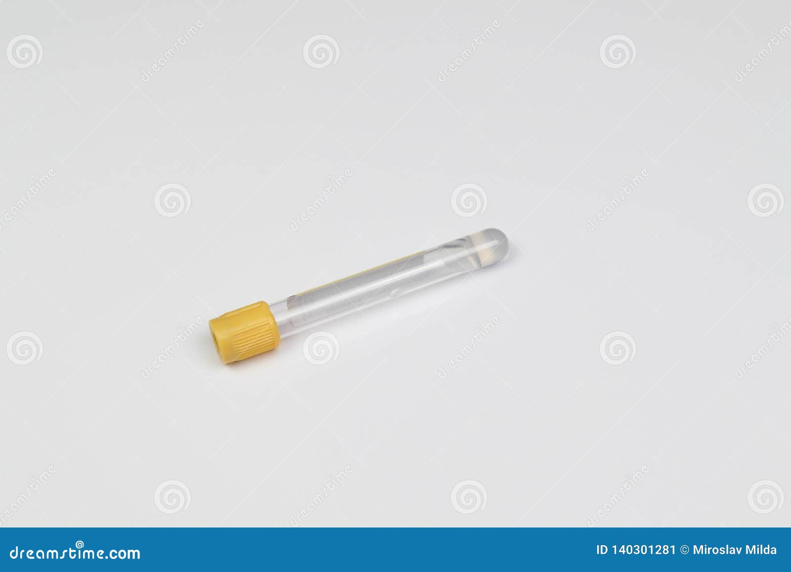 Vacutainer Isolated on White Background Stock Image - Image of ...