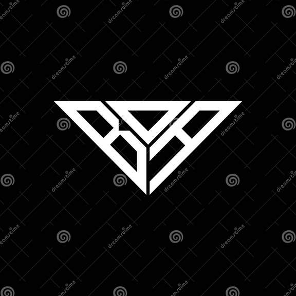 BDA Letter Logo Creative Design with Vector Graphic, Stock Vector ...