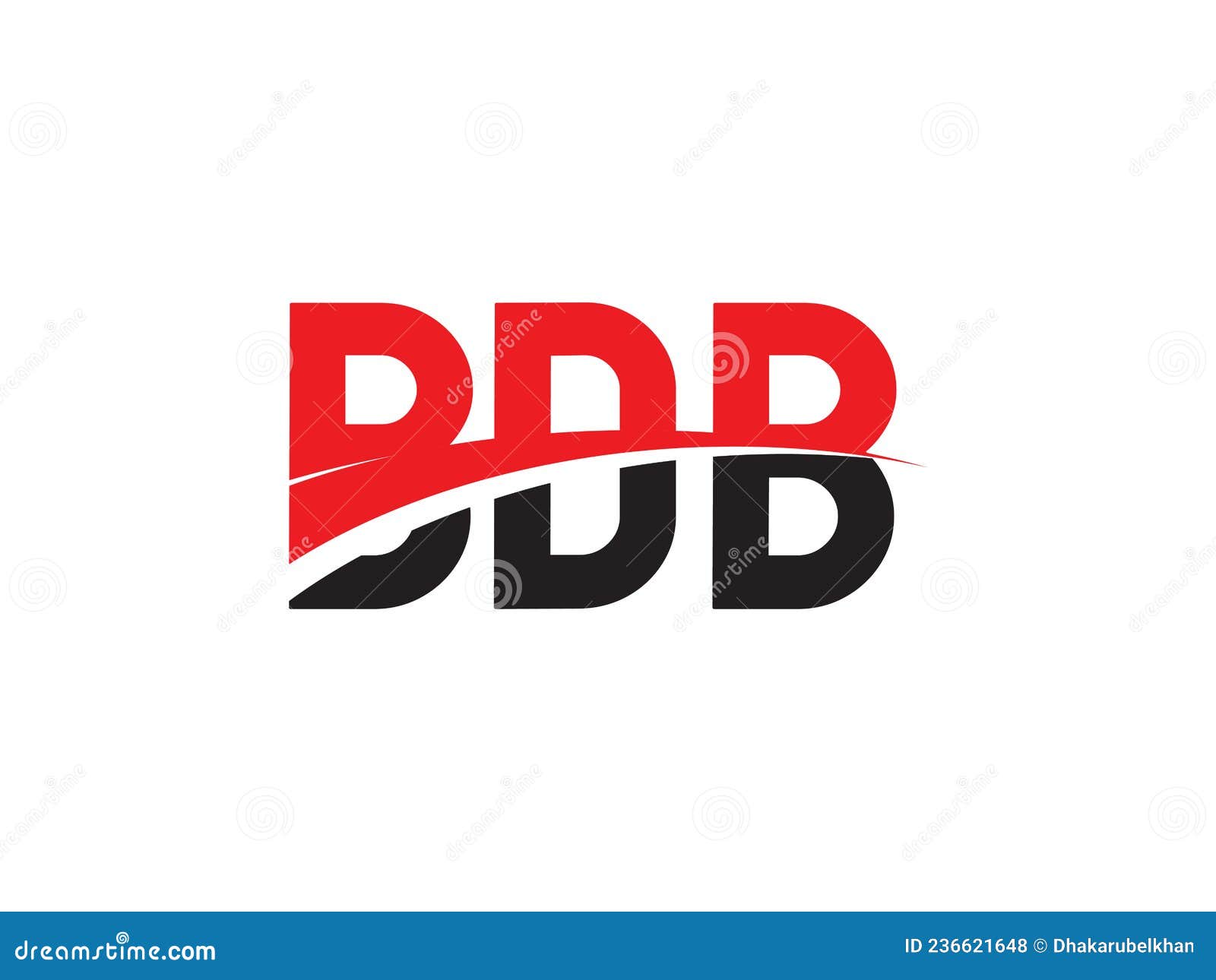 BDB Letter Initial Logo Design Vector Illustration Stock Vector ...