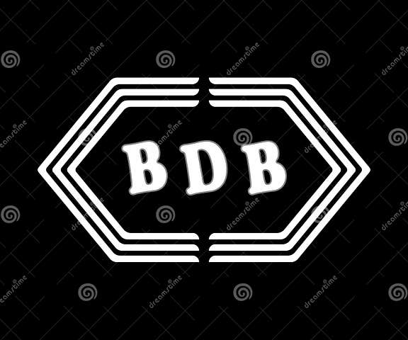 BDB Letter Logo Design. BDB Simple and Modern Monogram Logo Stock ...