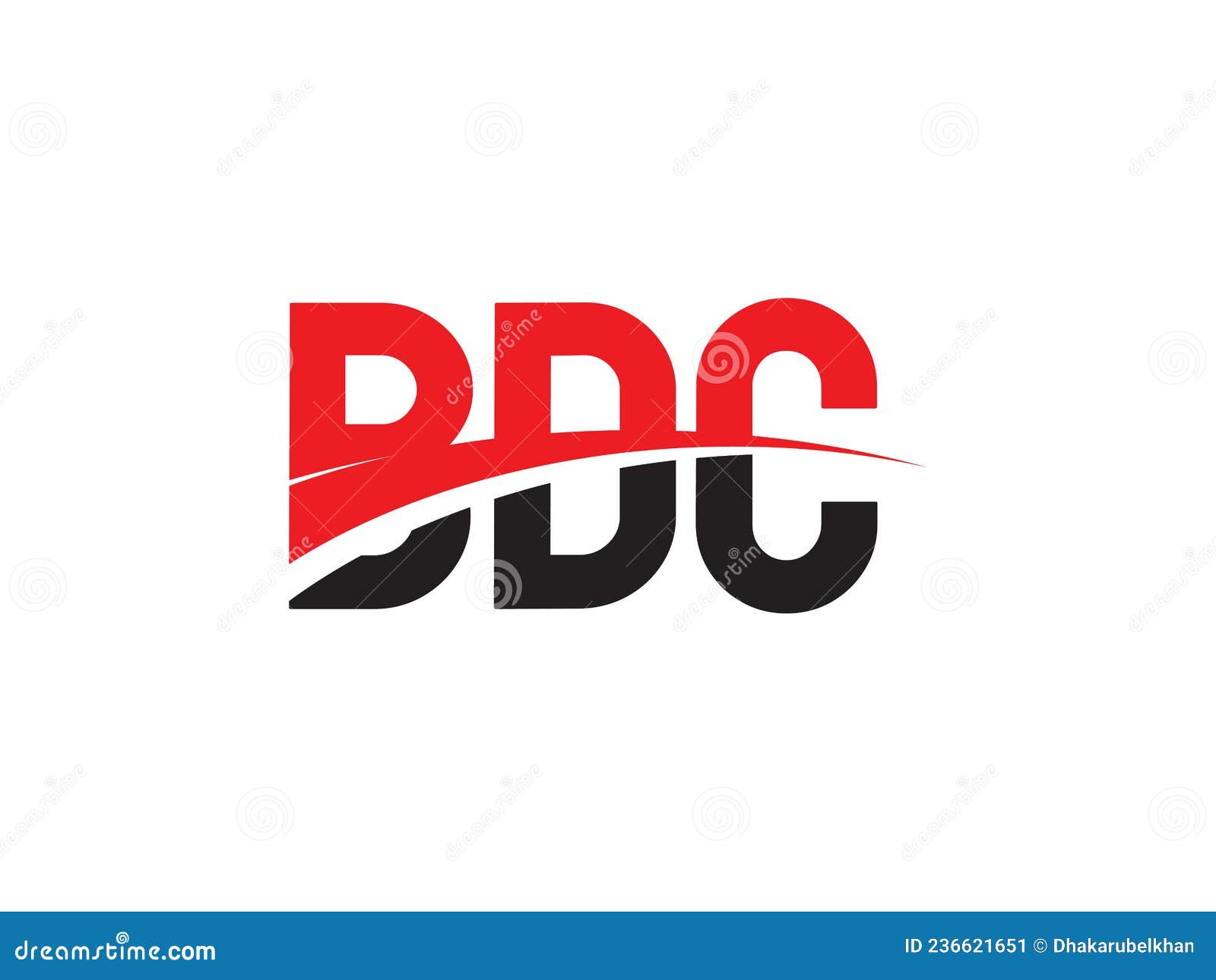 BDC Letter Initial Logo Design Vector Illustration Stock Vector ...