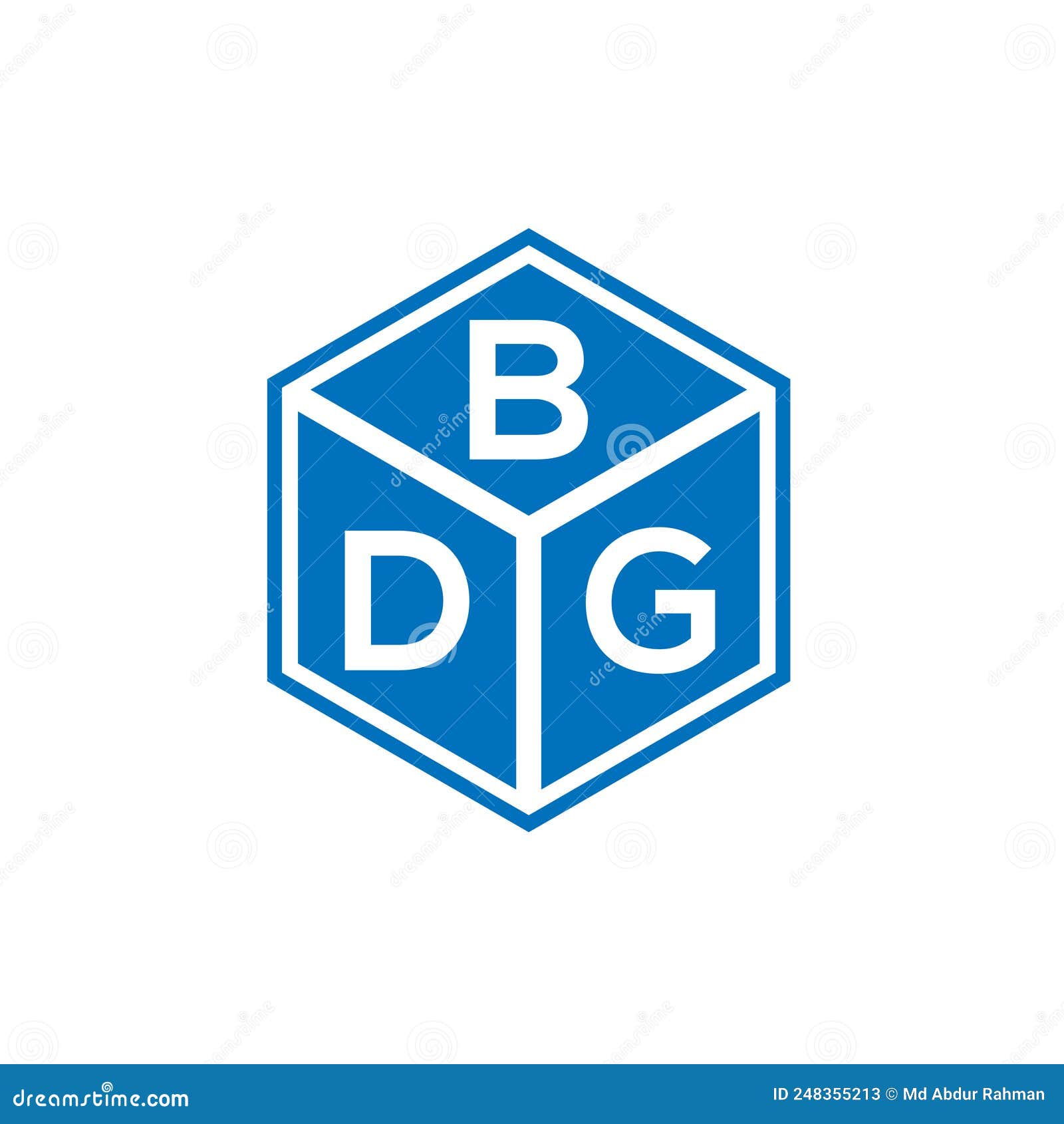 BDG Letter Logo Design on Black Background. BDG Creative Initials ...