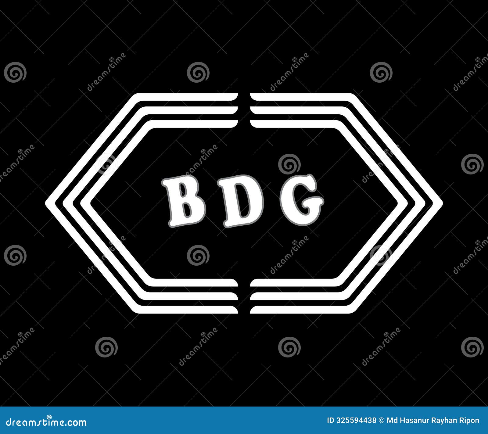BDG Letter Logo Design. BDG Simple and Modern Monogram Logo Stock ...