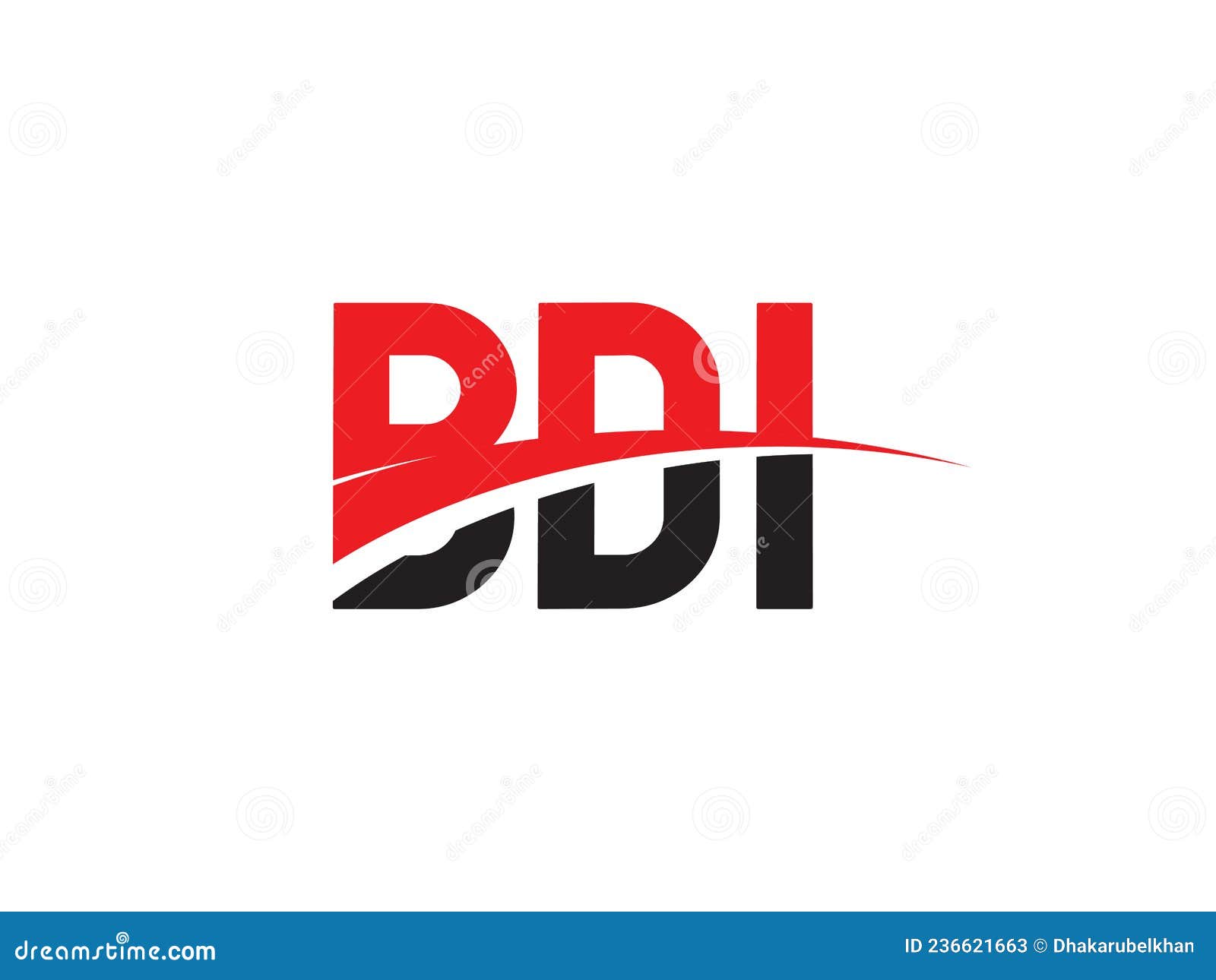 BDI Letter Initial Logo Design Vector Illustration Stock Vector ...