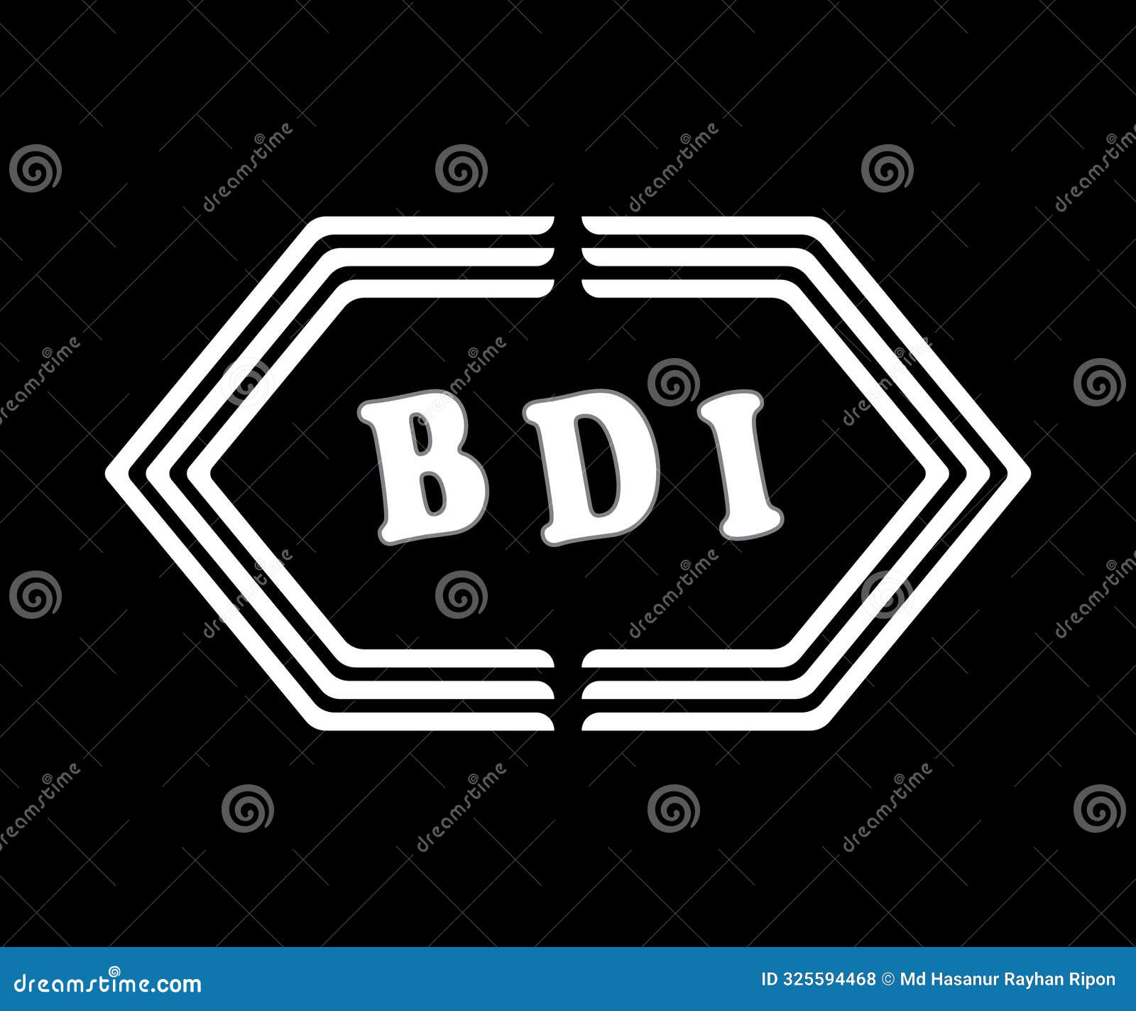 BDI Letter Logo Design. BDI Simple and Modern Monogram Logo Stock ...