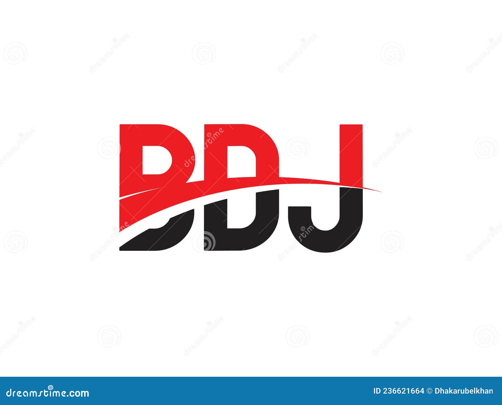 BDJ Letter Initial Logo Design Vector Illustration Stock Vector ...