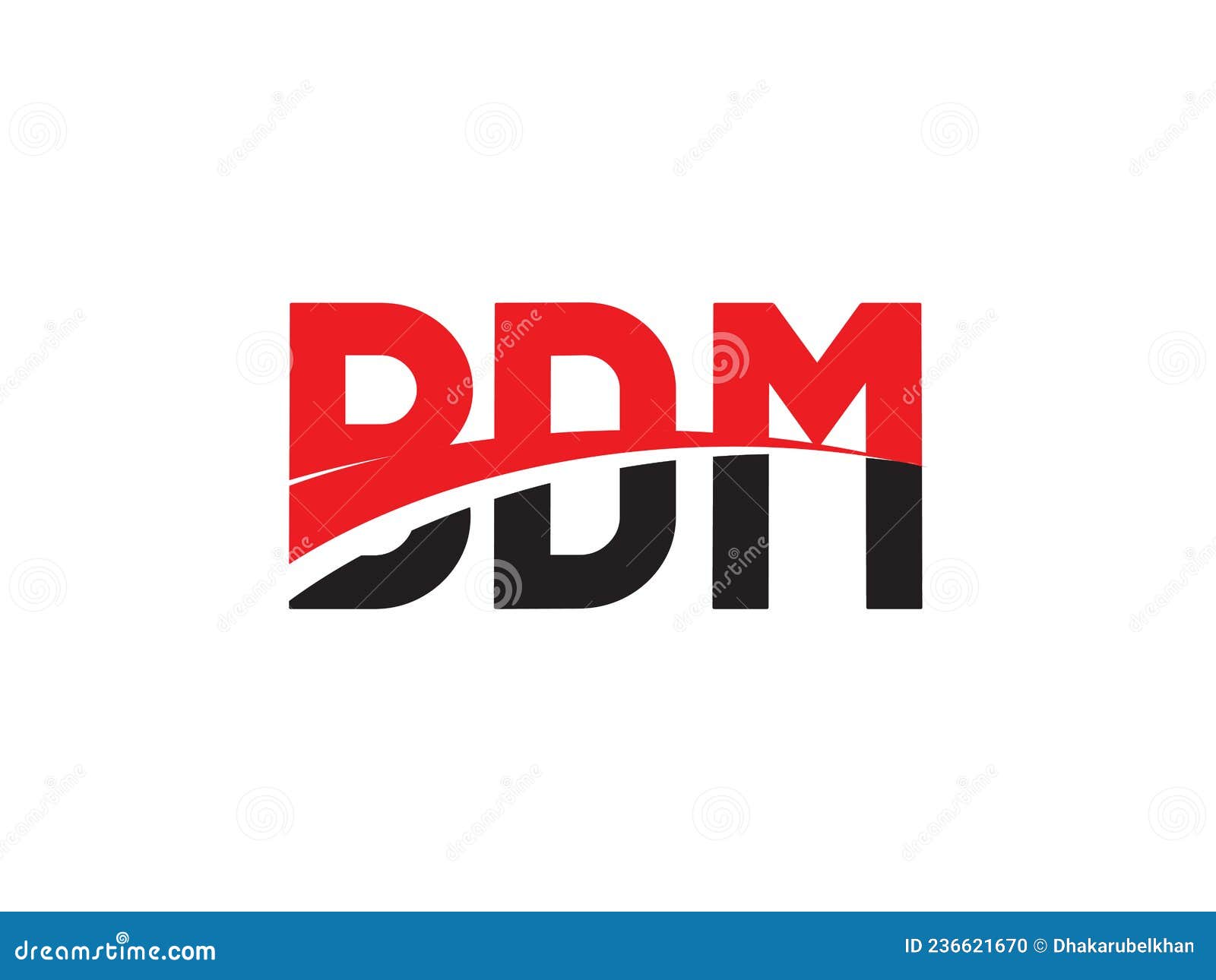 BDM Letter Initial Logo Design Vector Illustration Stock Vector ...