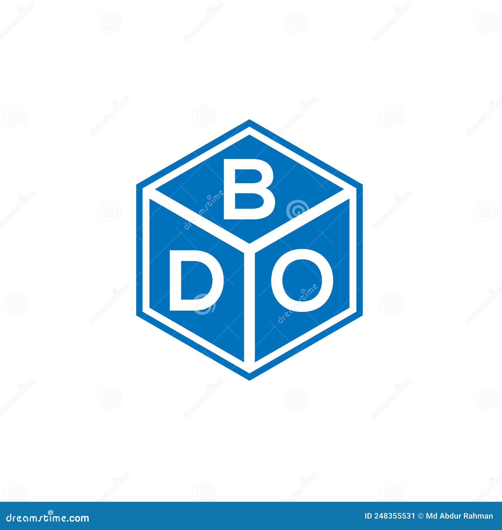BDO Letter Logo Design on Black Background. BDO Creative Initials ...