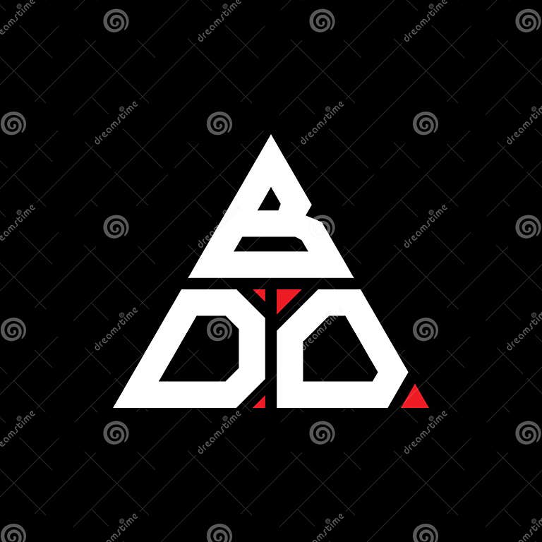 BDO Triangle Letter Logo Design with Triangle Shape. BDO Triangle Logo ...