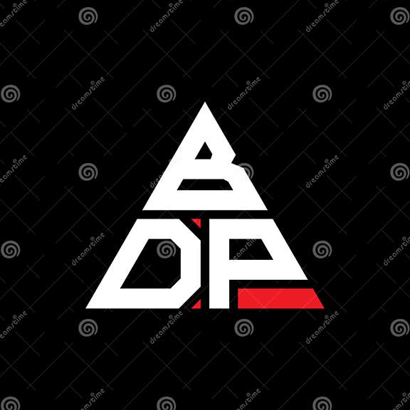 BDP Triangle Letter Logo Design with Triangle Shape. BDP Triangle Logo ...