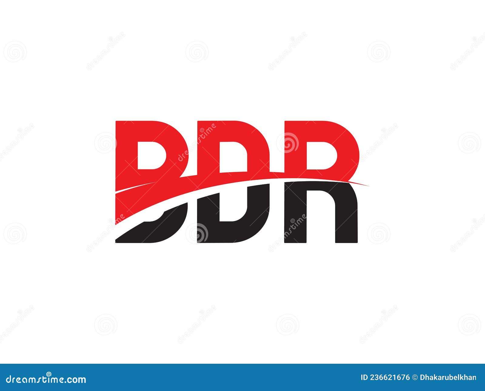 BDR Letter Initial Logo Design Vector Illustration Stock Vector ...