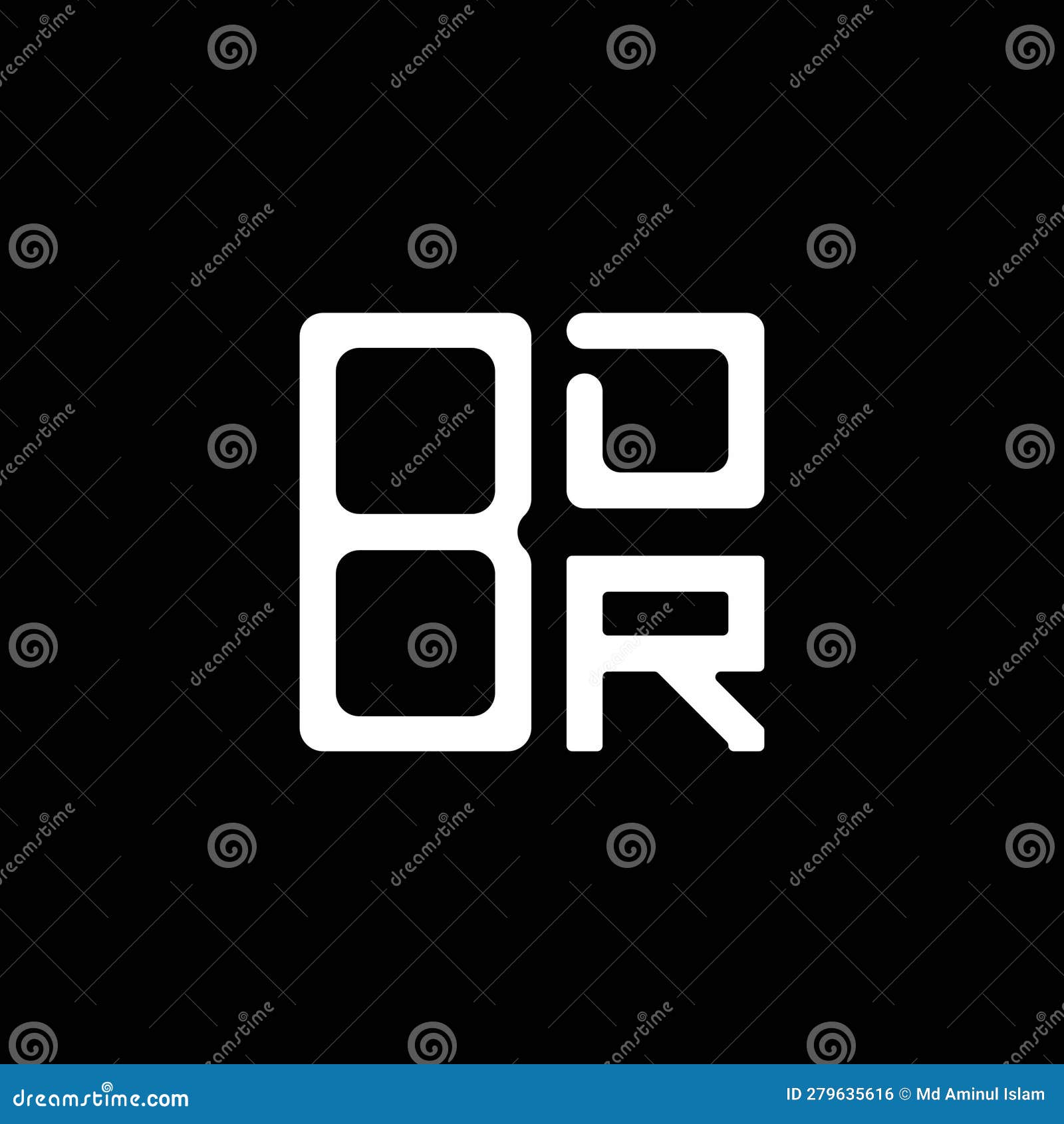 BDR Letter Logo Creative Design with Vector Graphic, BDR Stock Vector ...
