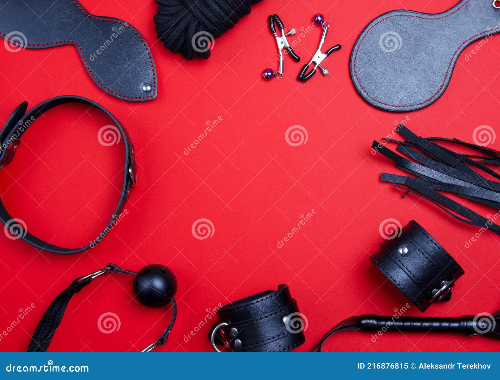 Bdsm Toys For Sex And Punishment In Form A Frame Stock Image Image Of