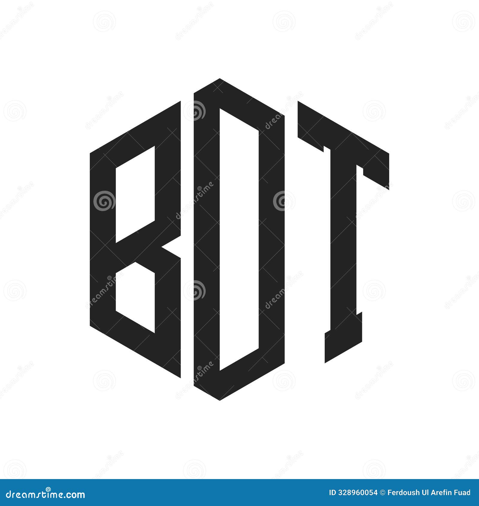 BDT Logo Design. Initial Letter BDT Monogram Logo Using Hexagon Shape ...