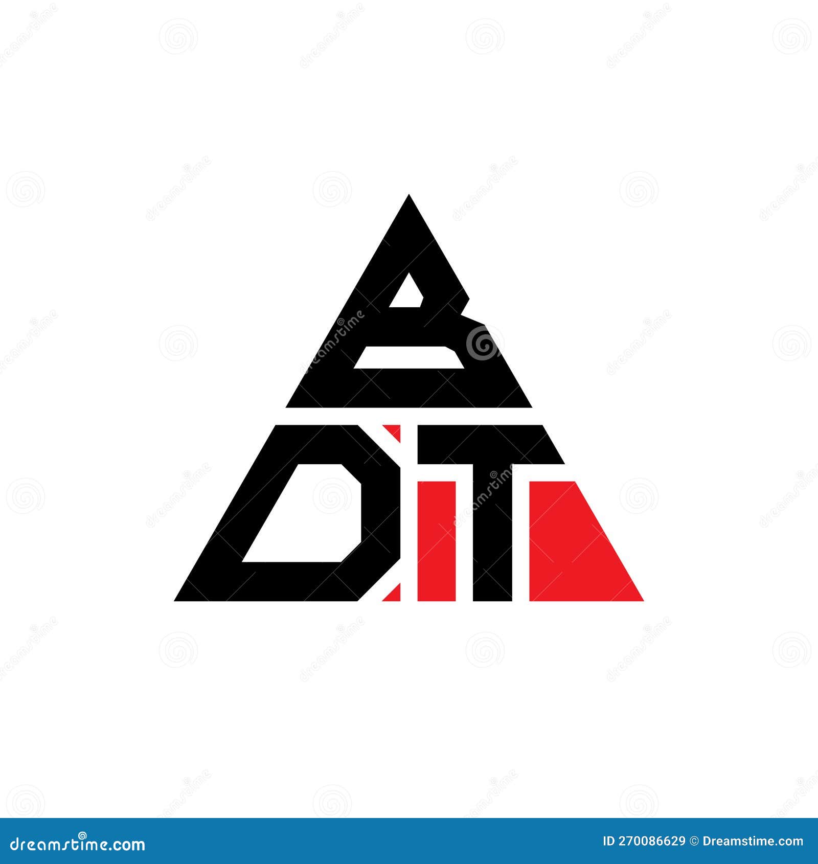 BDT Triangle Letter Logo Design with Triangle Shape. BDT Triangle Logo ...