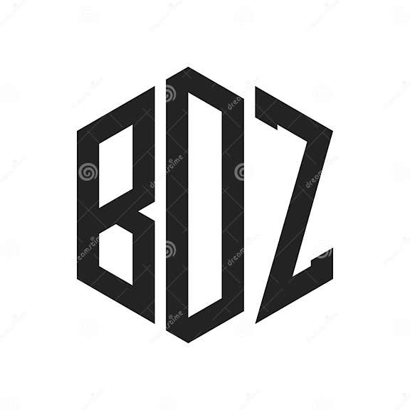 BDZ Logo Design. Initial Letter BDZ Monogram Logo Using Hexagon Shape ...