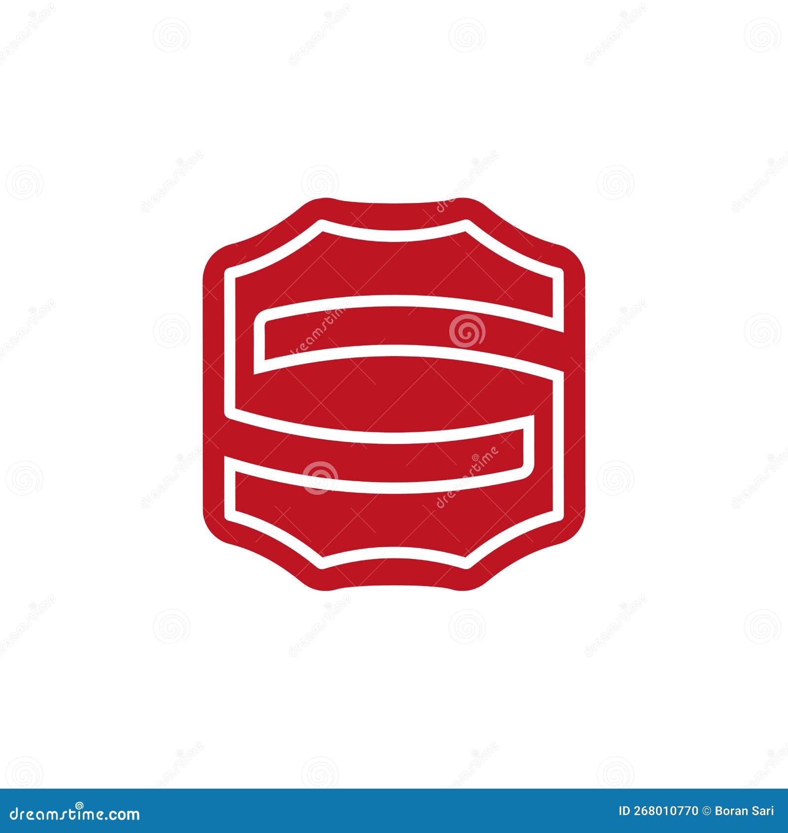 S College Logo, Hipster Team Logo Red Iconmodern Logo, New Icon Stock ...