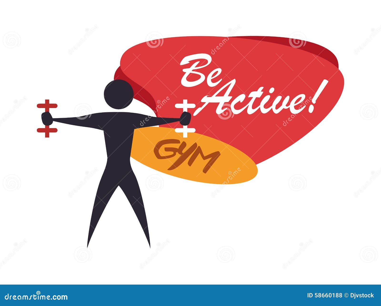 Be Active design stock vector. Illustration of label - 58660188