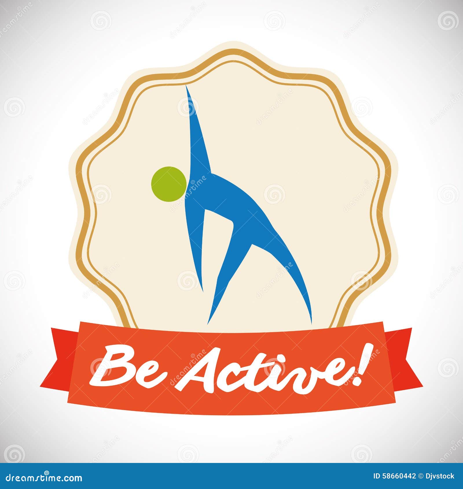 Be Active design stock vector. Illustration of training - 58660442