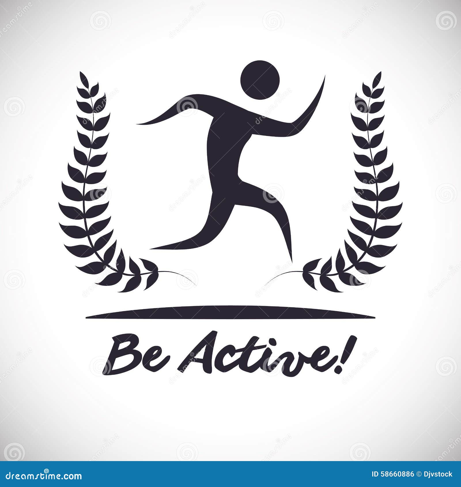 Be Active design stock vector. Illustration of recreation - 58660886