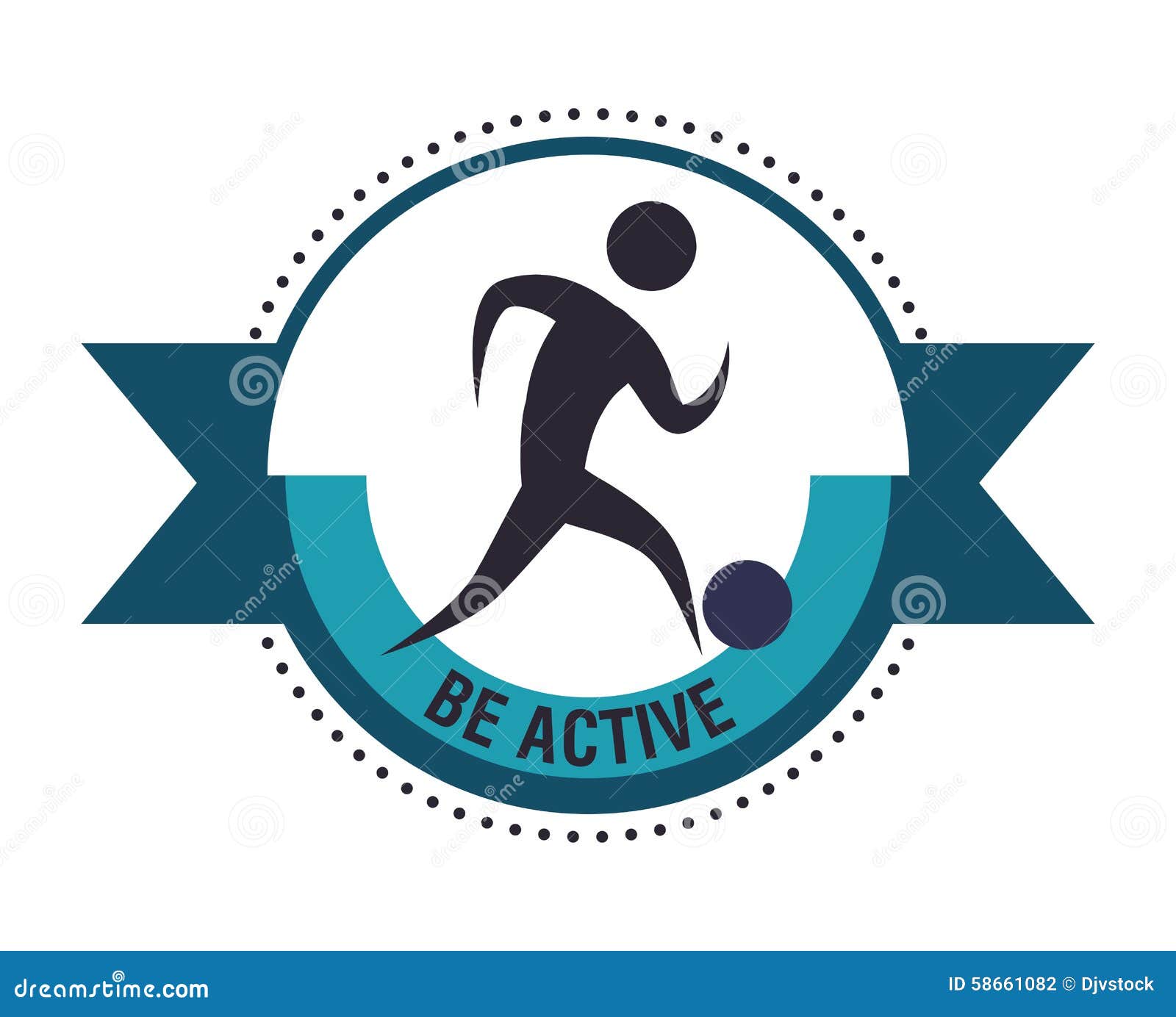 Be Active design stock vector. Illustration of ribbon - 58661082