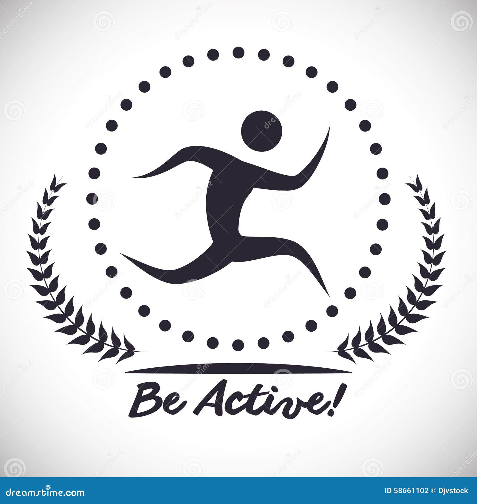 Be Active design stock vector. Illustration of running - 58661102