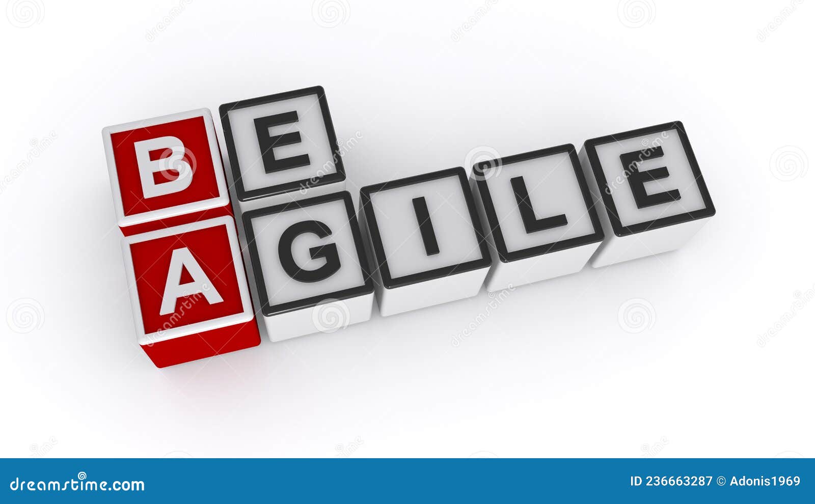 Agile Word Logo. Agile Letters With Color Office Stickers. Vector ...