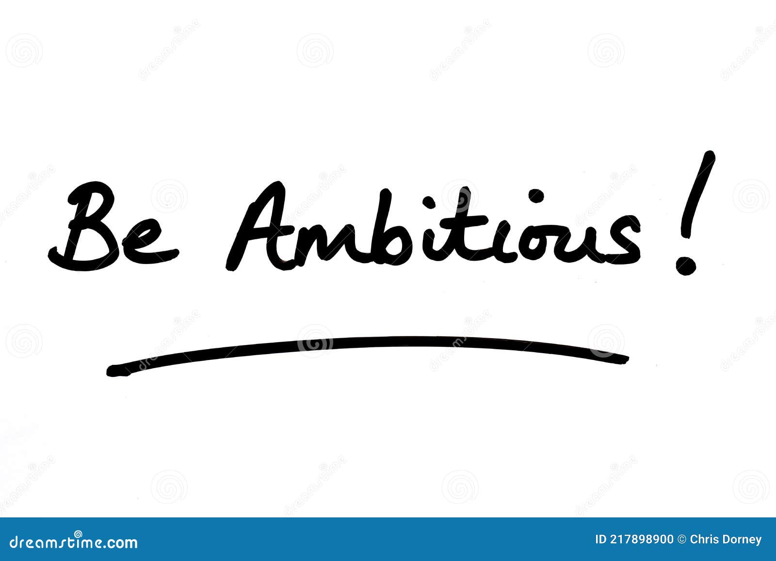 Be Ambitious stock illustration. Illustration of achieve - 217898900