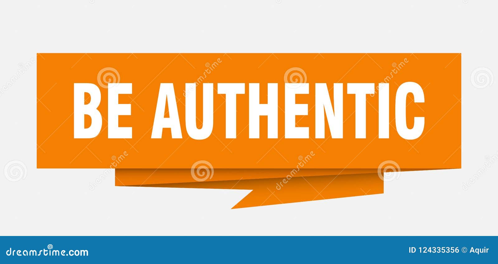 Be authentic stock vector. Illustration of price, badge - 124335356