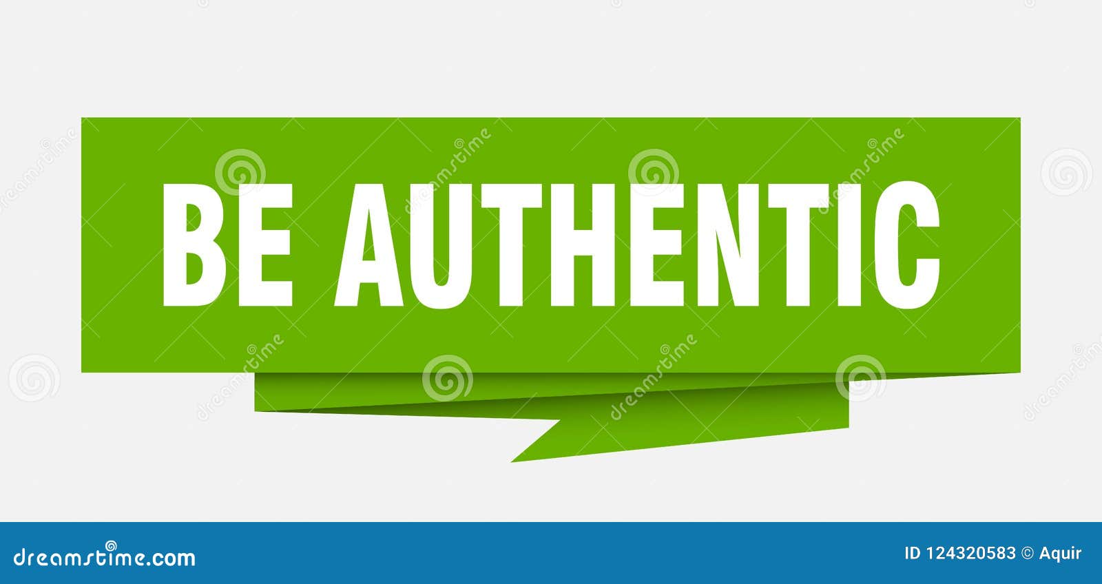 Be authentic stock vector. Illustration of template - 124320583