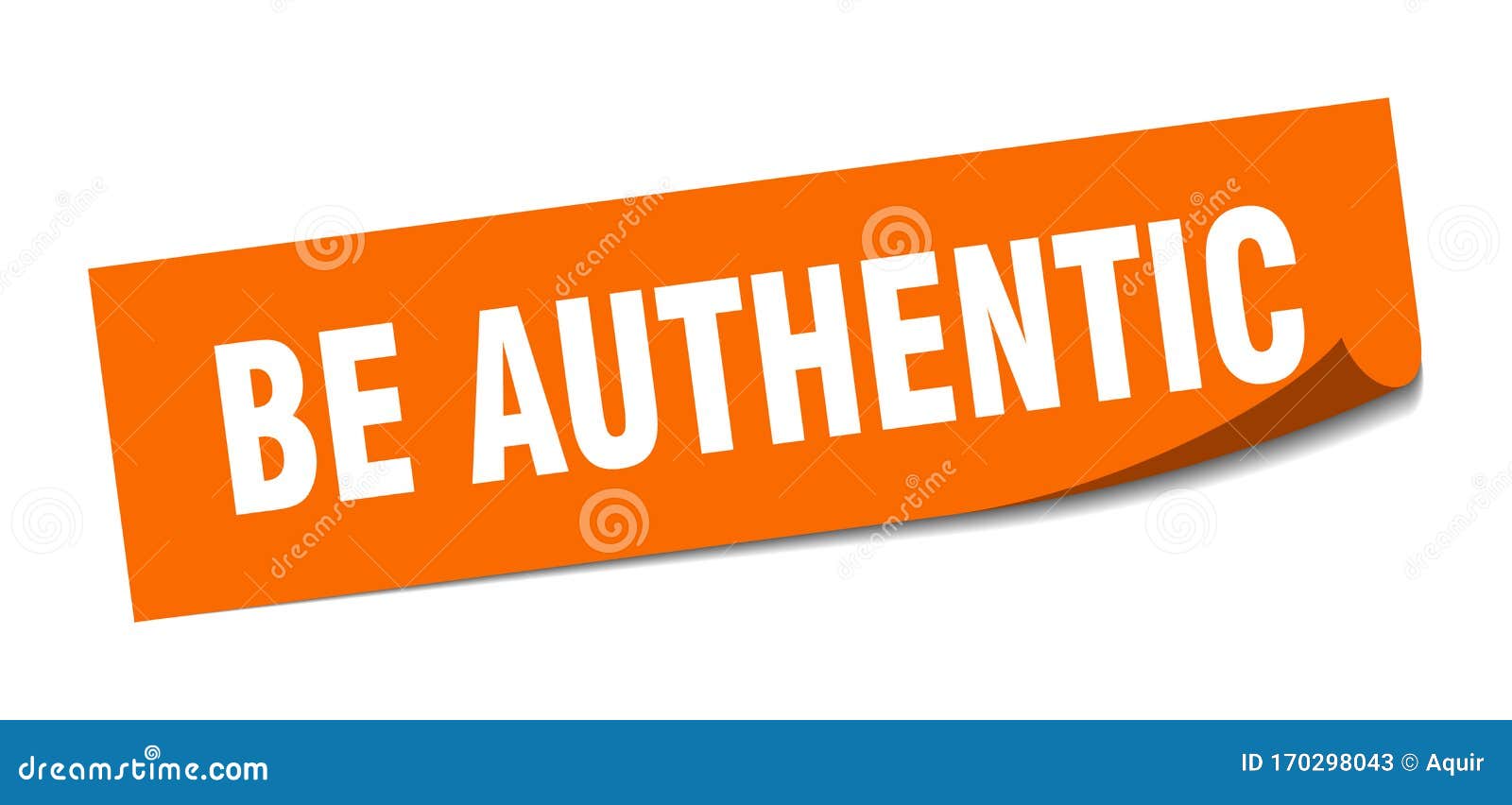 Be Authentic Sticker. Be Authentic Square Sign Stock Vector ...