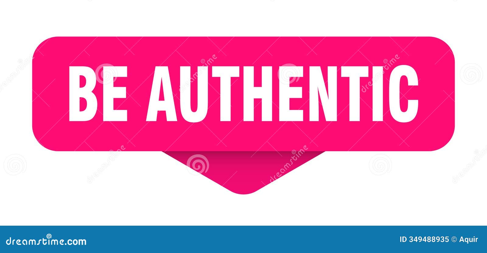 Be Authentic Sticker. Be Authentic Sign on Transparent Background Stock ...