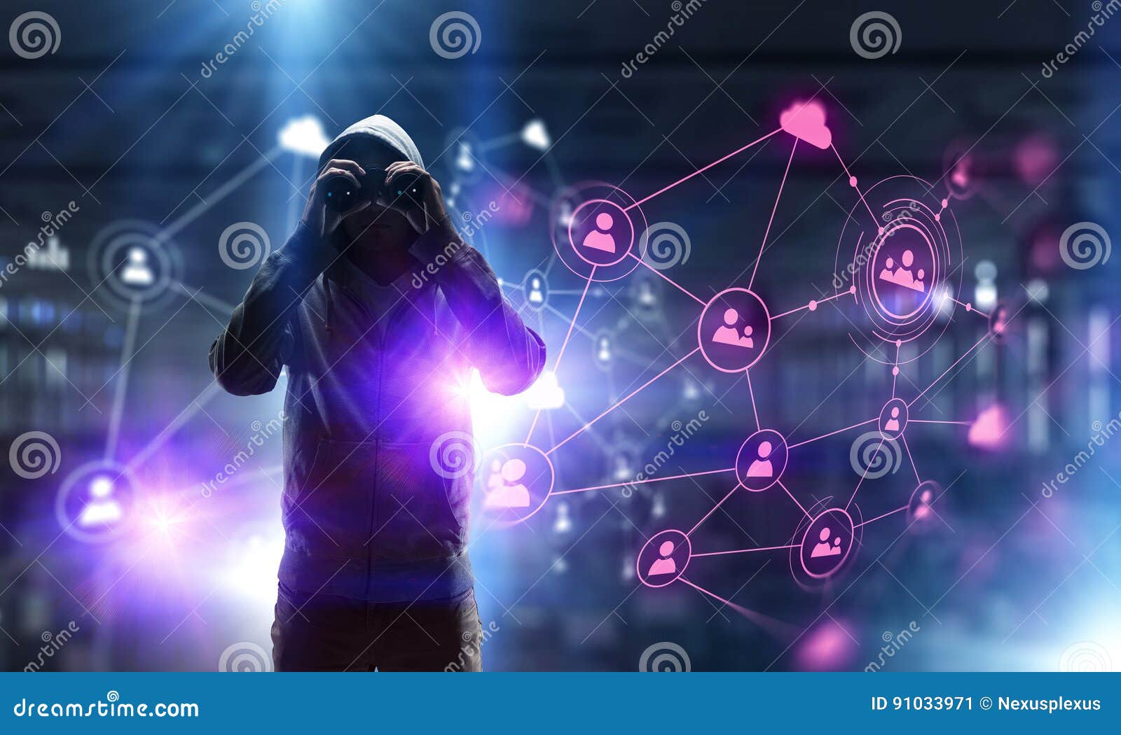 Be Aware of Hacker Attack. Mixed Media . Mixed Media Stock Image ...
