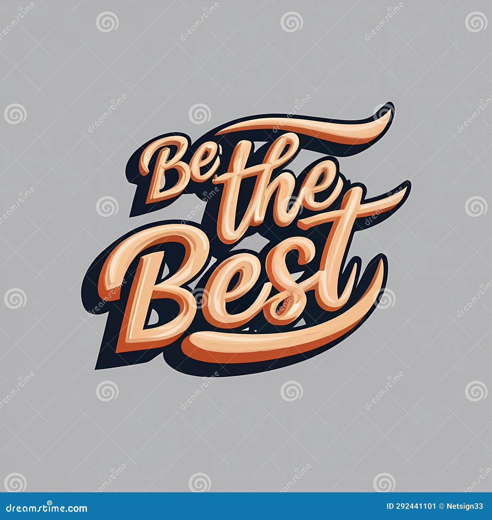 Be the Best - a Close Up of a Logo Stock Illustration - Illustration of ...