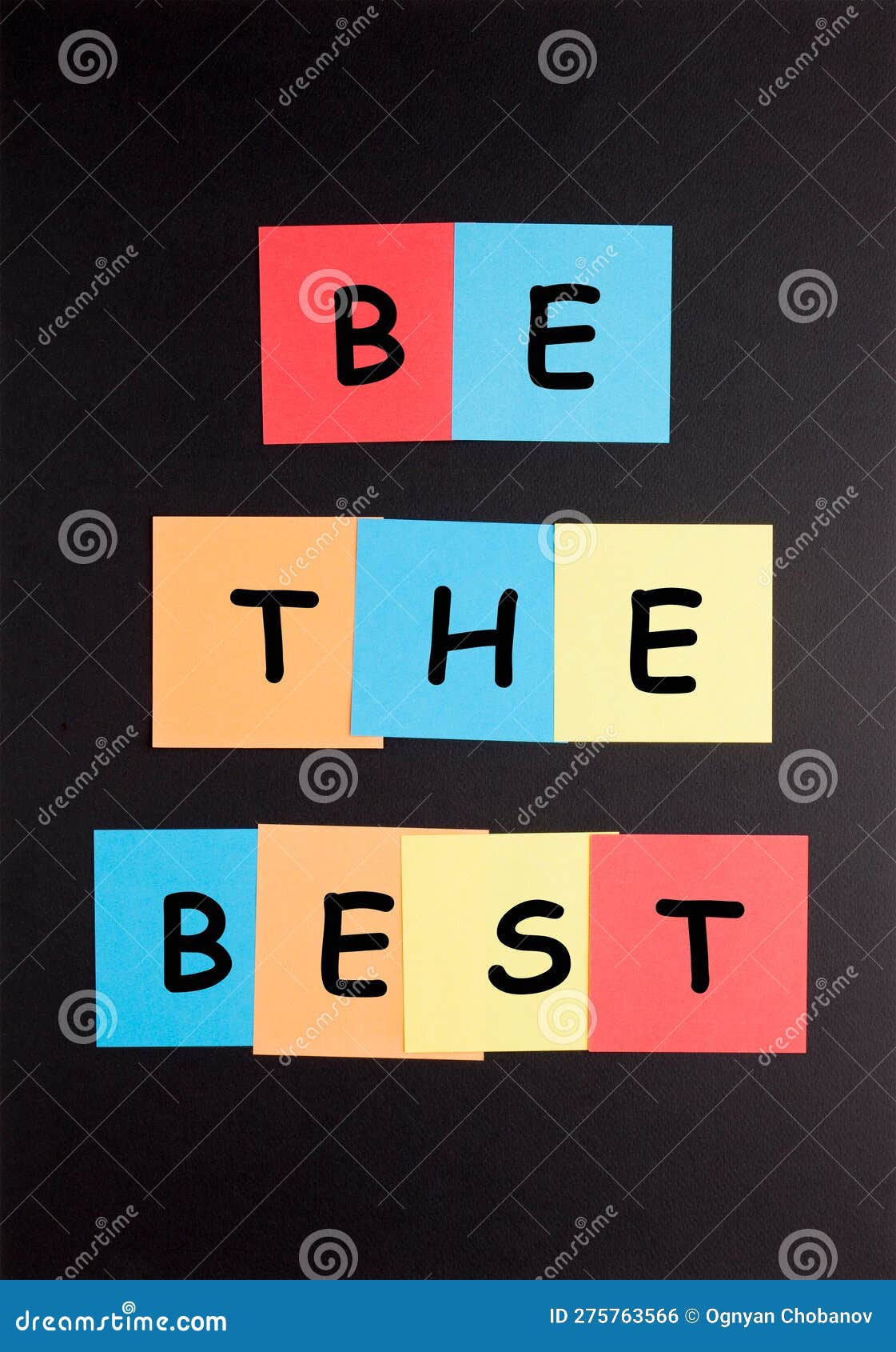 Be the Best Concept stock photo. Image of process, plan - 275763566