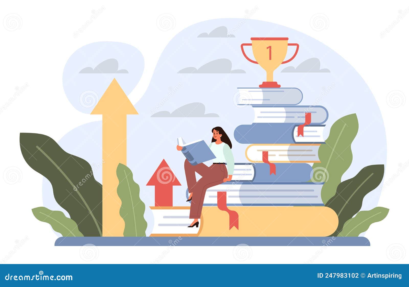 Be Better Concept. Self-improvment Idea Stock Vector - Illustration of ...