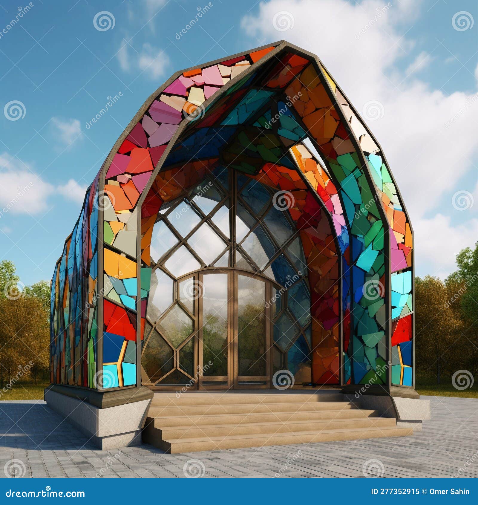 Unique, Unusual Architectural Feature with Striking Design Stock ...