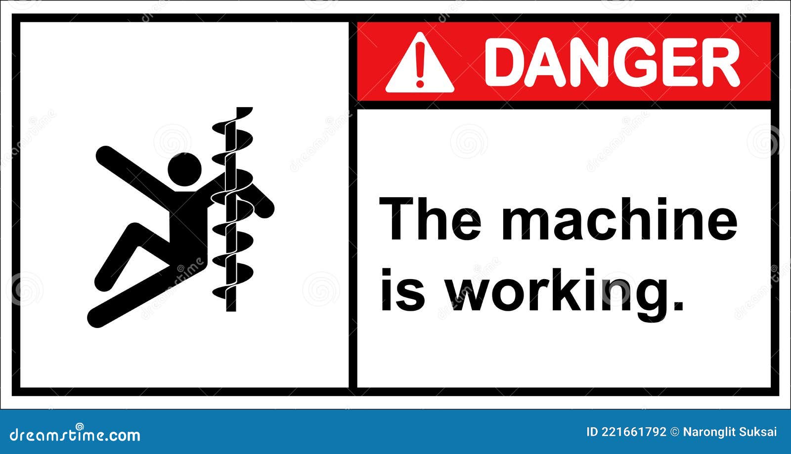Be Careful of the Arm Being Hit by the Blade.,Danger Sign Stock Vector ...