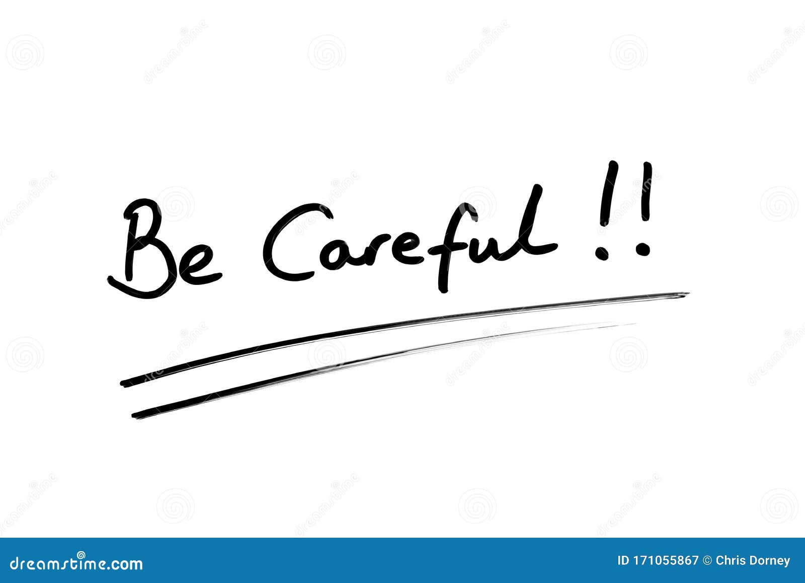 Be Careful stock illustration. Illustration of board - 171055867