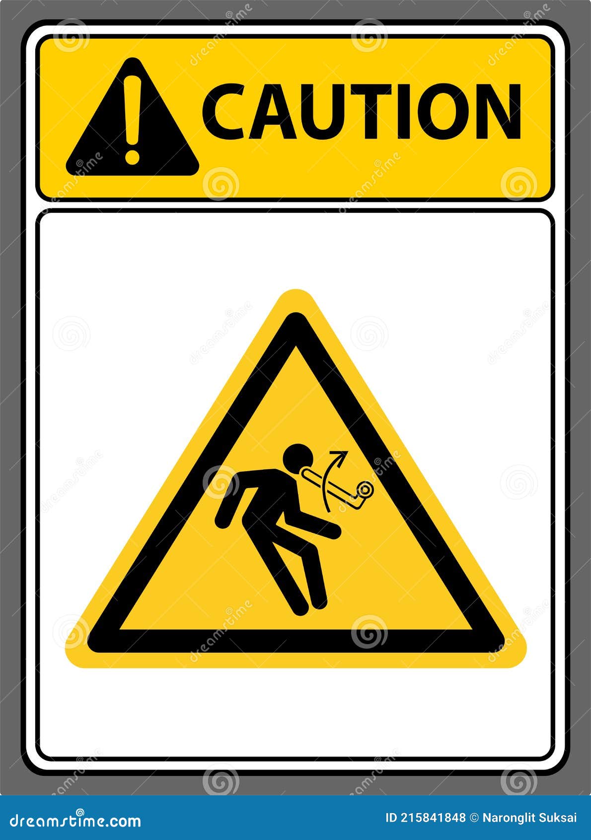 Be Careful with Objects Hitting Your Face.,Caution Sign Stock Vector ...