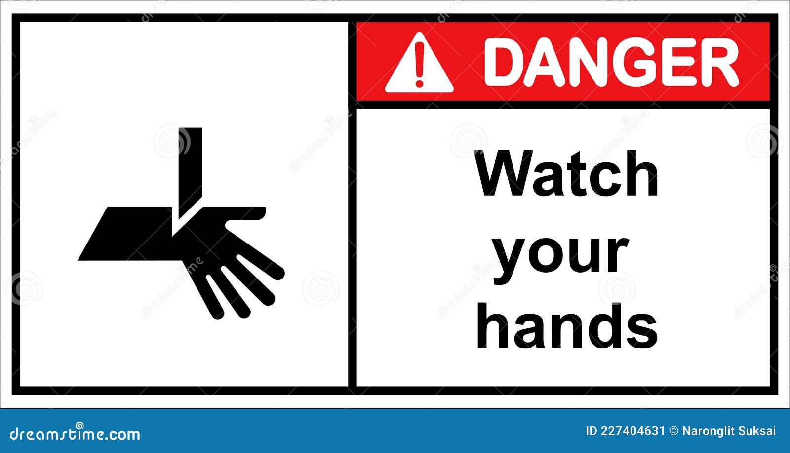 Be Careful of Sharp Objects that Cut Your Hand. Stock Vector ...