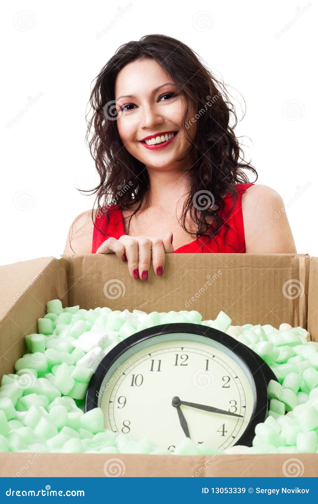 Be careful with time stock image. Image of happy, delivery - 13053339